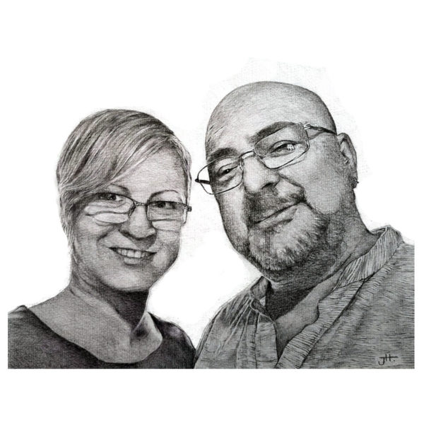 Biro Portraits Dorset, Hand-Drawn People Portrait Artist Jess Harris